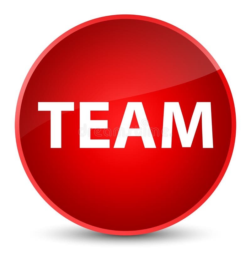 Team Elegant Red Round Button Stock Illustration - Illustration of ...