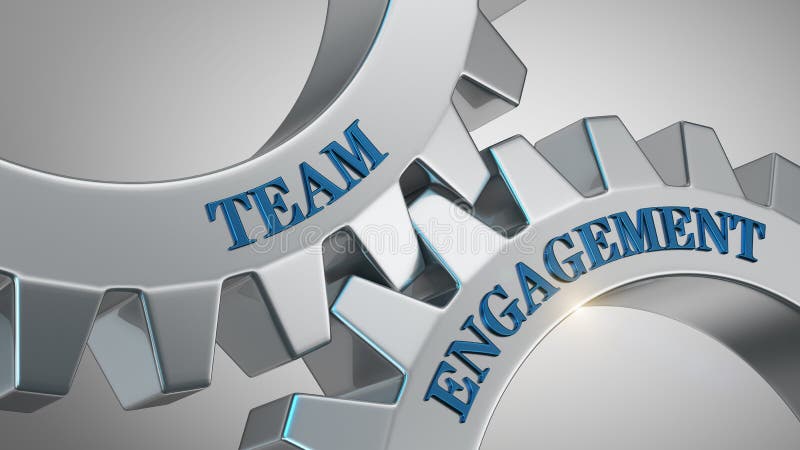 Team engagement concept stock illustration. Illustration of management ...