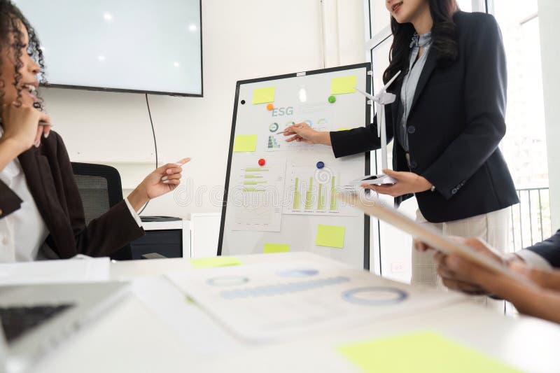 Group Discussion on ESG Metrics and Sustainability. Collaborative ...