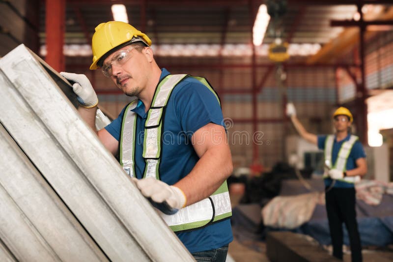 Team of Engineer Working in the Factory Stock Image - Image of ...