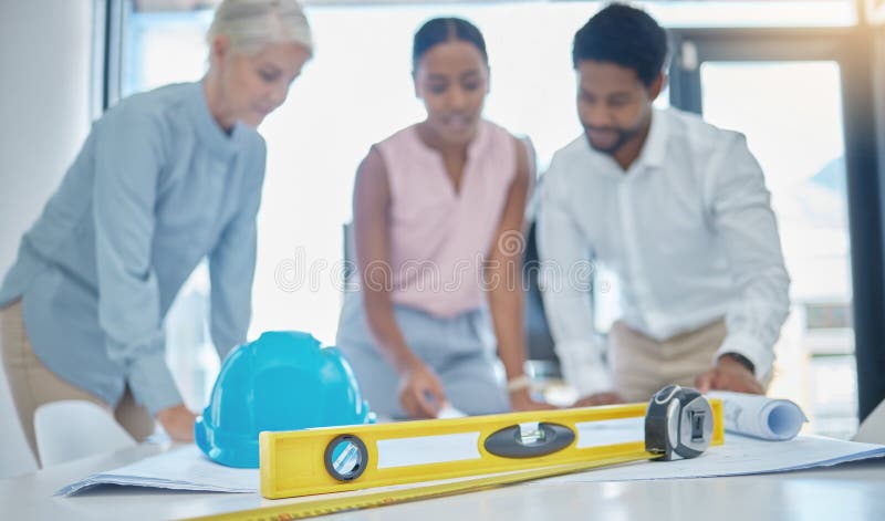 Team of Engineering Designer Planning a Building Strategy in an Office ...