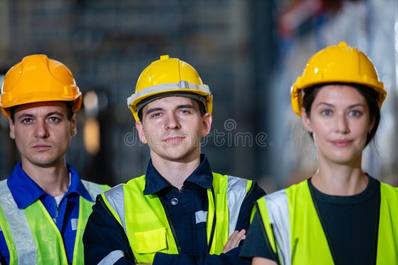 Team Engineering Worker Technician, Workshop Manufacturing, Teamwork in ... Team Engineering Worker Technician, Workshop Manufacturing, Teamwork in ...