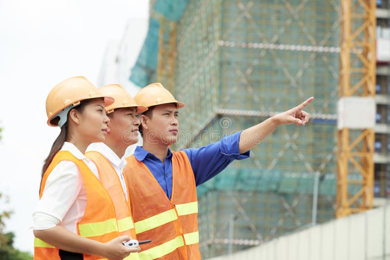 Team of Engineers Controlling the Work Stock Photo - Image of ...