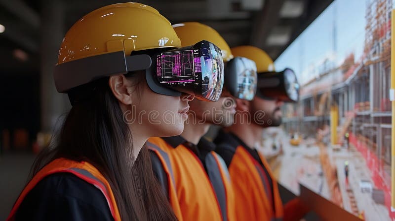Engineers Utilizing Augmented Reality for AI Driven Construction Site ...