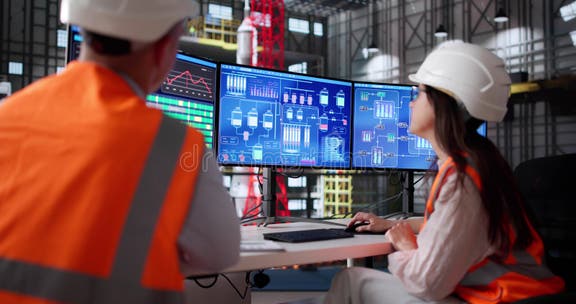 Team of Engineers Using Scada Stock Image - Image of scientist, group ...