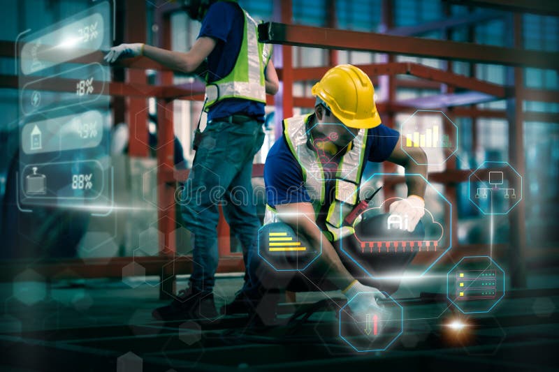 Team of Engineers Working at the Factory Stock Photo - Image of modern ...