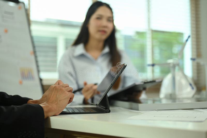 Team of Engineers Working on Renewable Energy Project at Office ...
