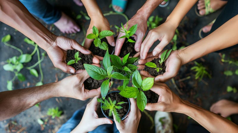 Team of Environmentalists Collaborating on Sustainability Initiatives ...