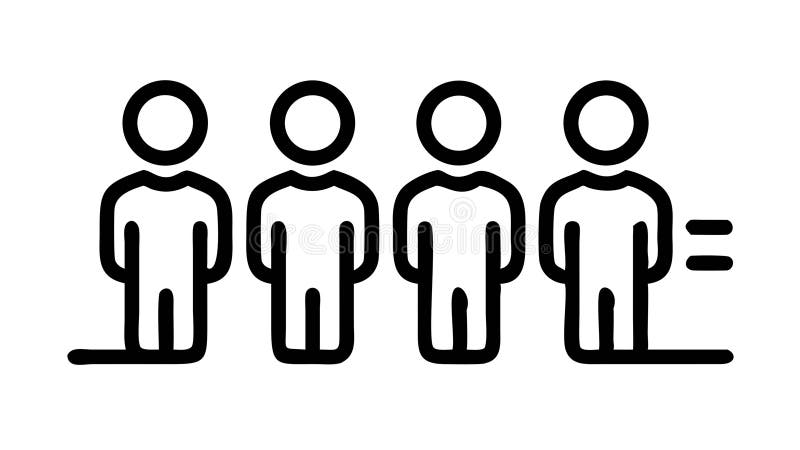 Team Equality Icon Group of People with Equals Sign for Fair ...
