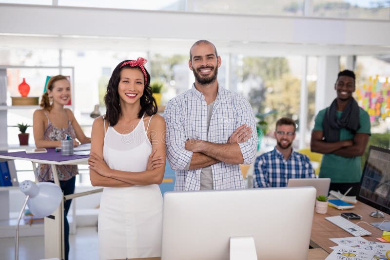 Team of Executives Working Together in the Office Stock Image - Image ...