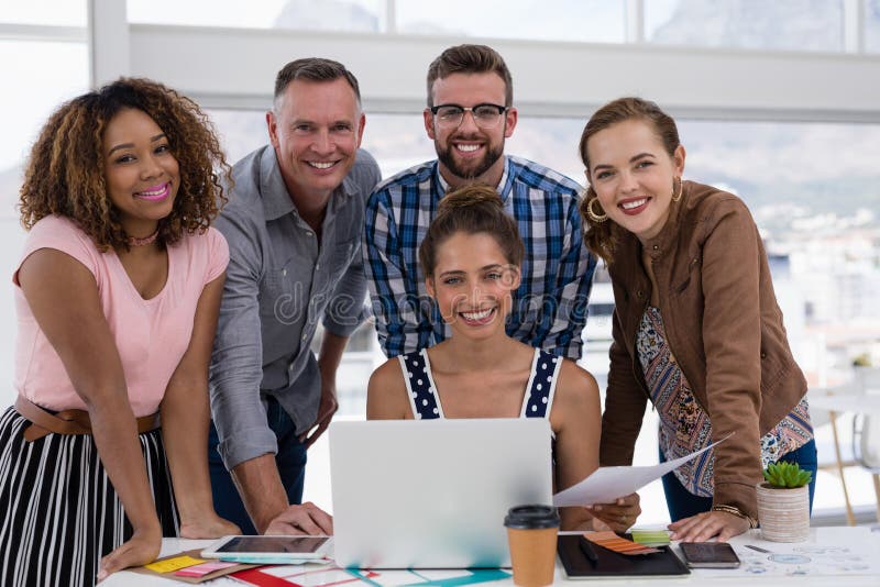 Team of Executives Working Together in the Office Stock Image - Image ...