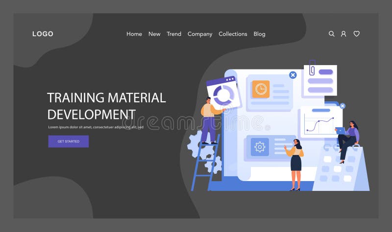 Team of Experts Crafting Digital Stock Vector - Illustration of ...