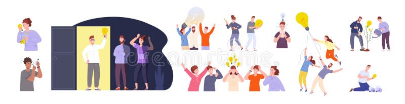 Team Finding Ideas. Work Company Brainstorming Process, Advisory Group ...