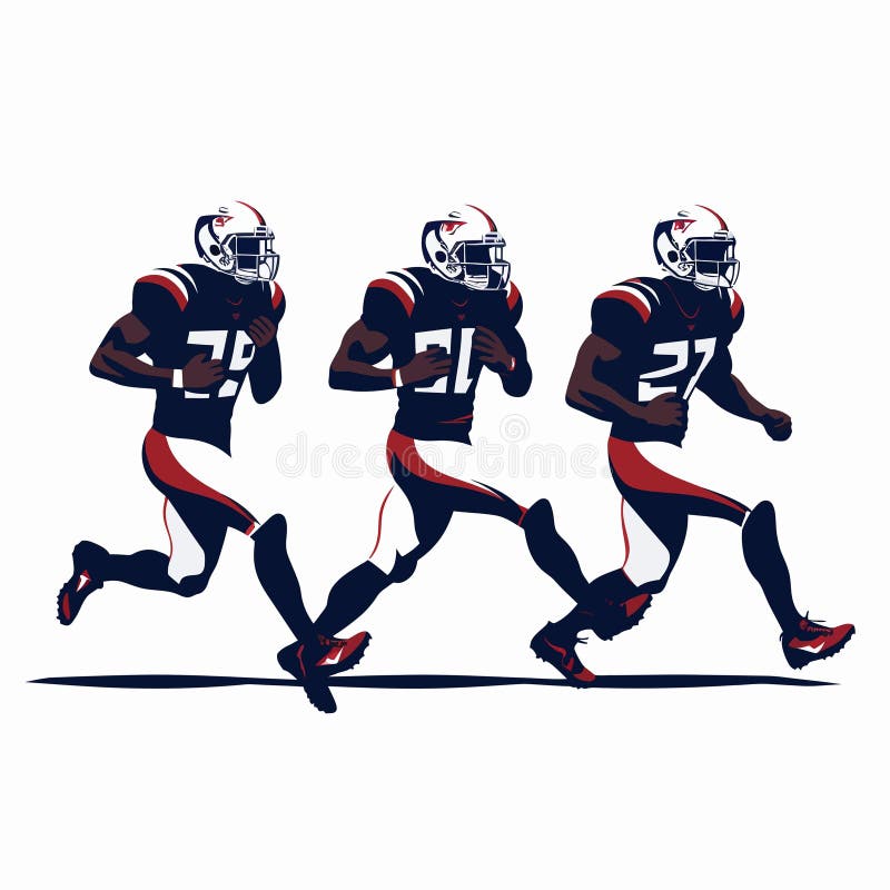 Team of Football Players Vector Flat Isolated Illustration Stock Vector ...