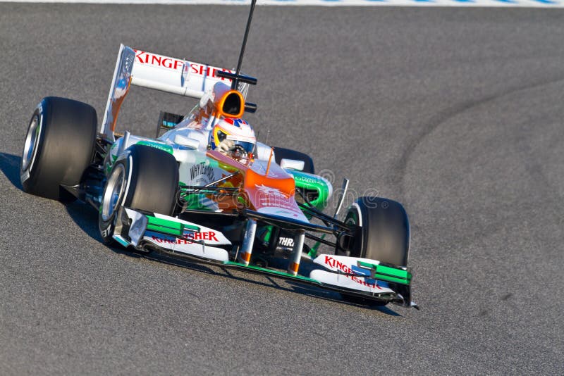 Team Force India F1, Paul Di Resta, 2012 Editorial Image - Image of ...
