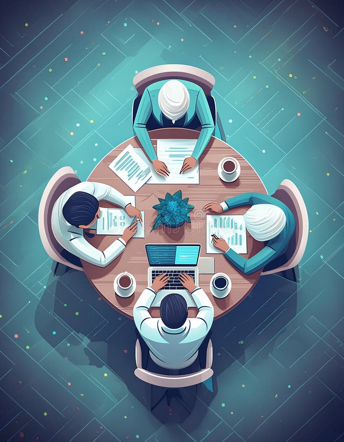 Strategic Collaboration stock illustration. Illustration of corporate ...