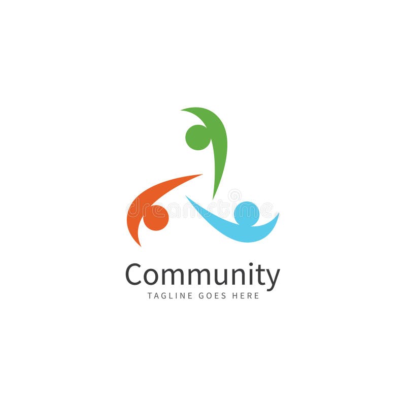 Team Friend Group People Logo Icon Stock Vector - Illustration of team ...