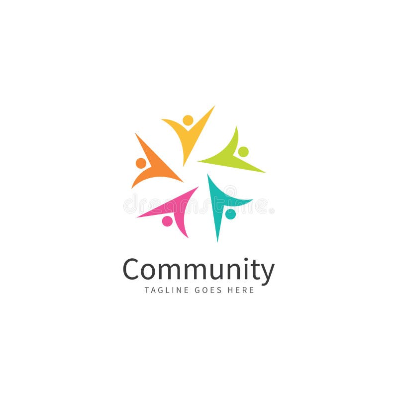 Team Friend Group People Logo Icon Stock Vector - Illustration of help ...