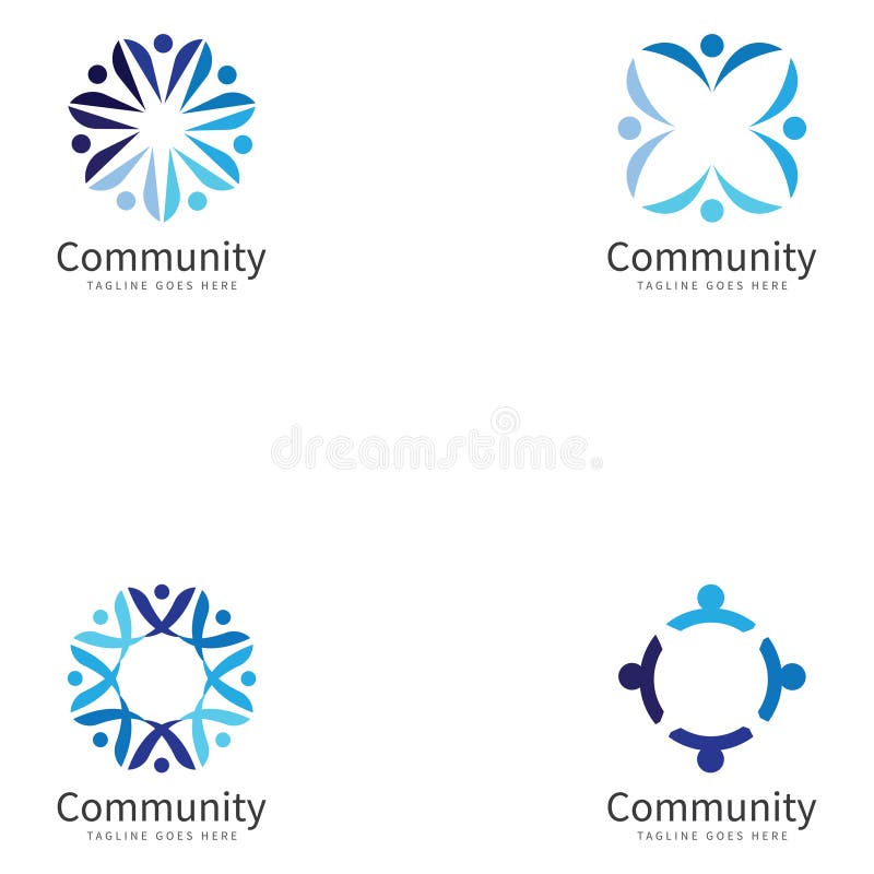 Team Friend Group People Logo Icon Stock Vector - Illustration of ...