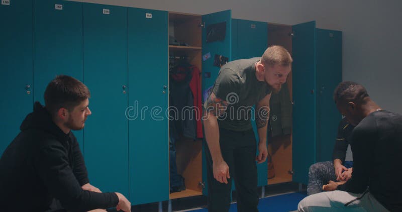 Man Undressing in Locker Room Stock Footage - Video of moody, dressing ...