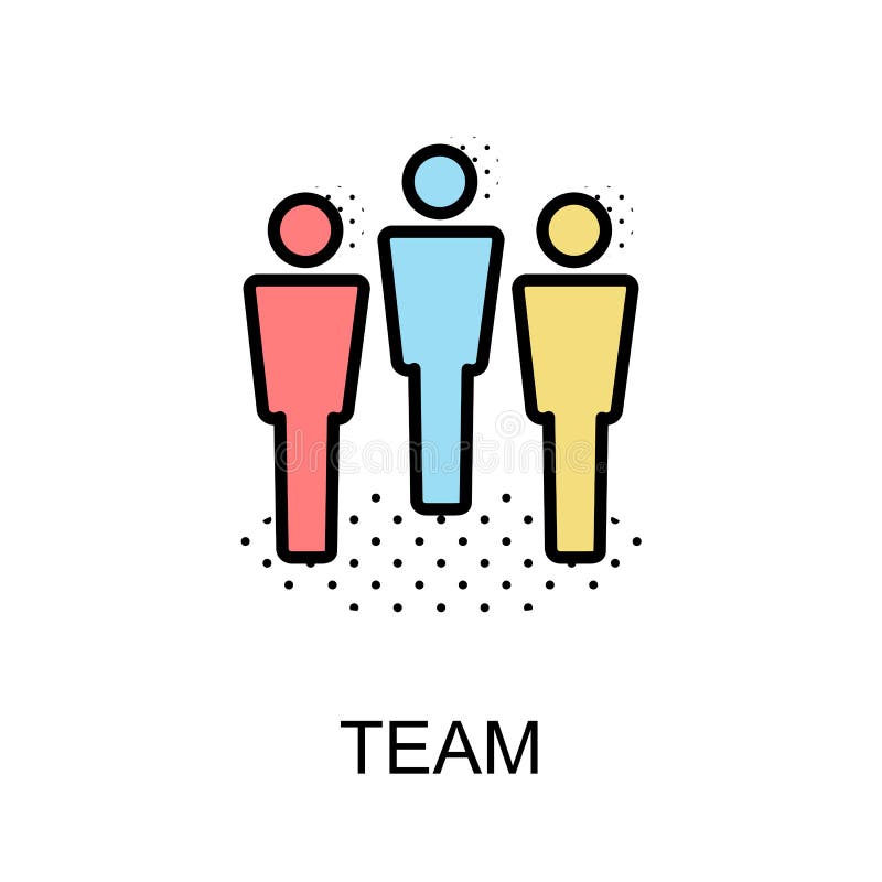 Team Graphic Icon.Vector Illustration. Stock Illustration ...