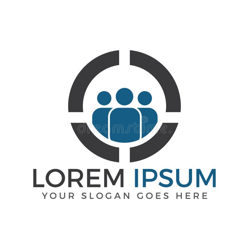 Team and Group Business Logo Design. Stock Illustration - Illustration ...