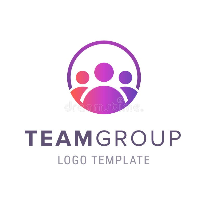 Team Group Logo Template. Creative People Logo Design Template with ...