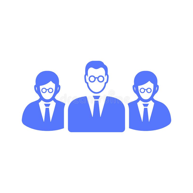 Team, Group, People Icon. Blue Color Vector Stock Illustration ...