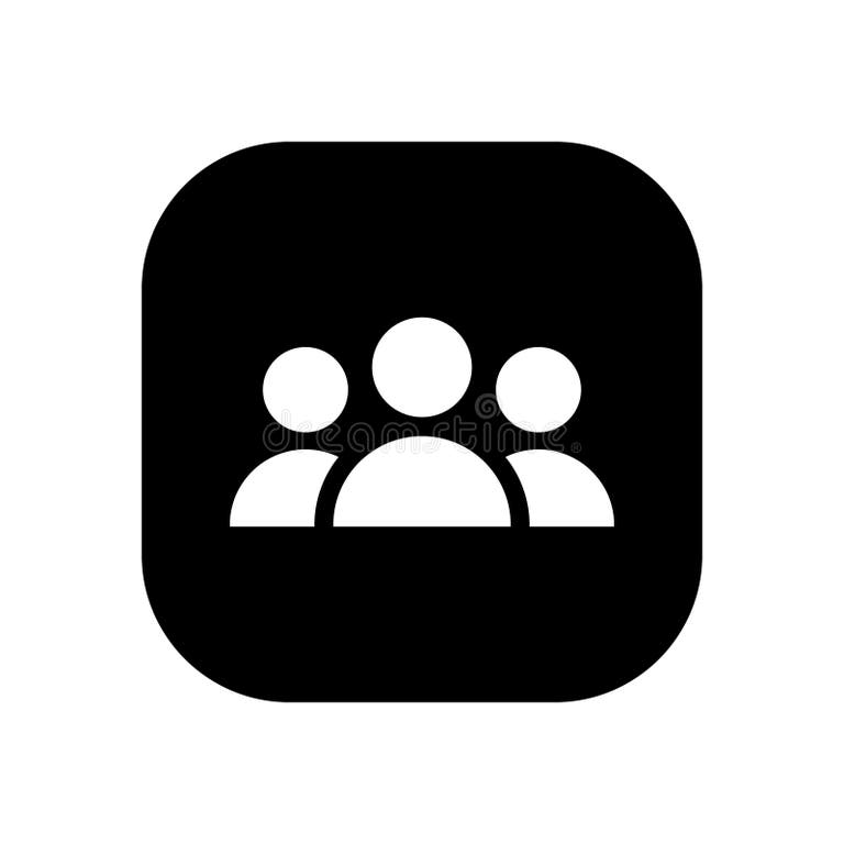 Team, Group, Teamwork Avatar Icon Vector Isolated on Square Background ...