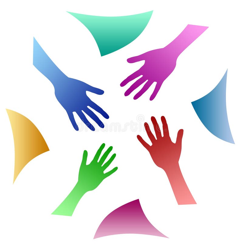 People logo. Hands stock vector. Illustration of leaflet - 53870907