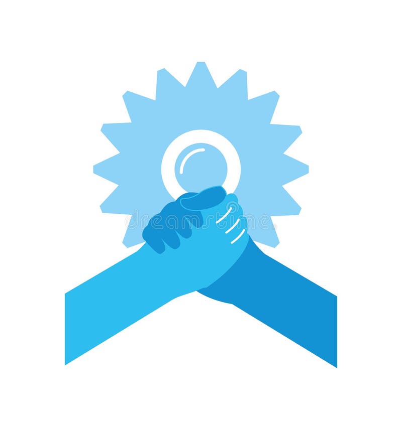 Team Hands Together or Coworking Stock Vector - Illustration of ...