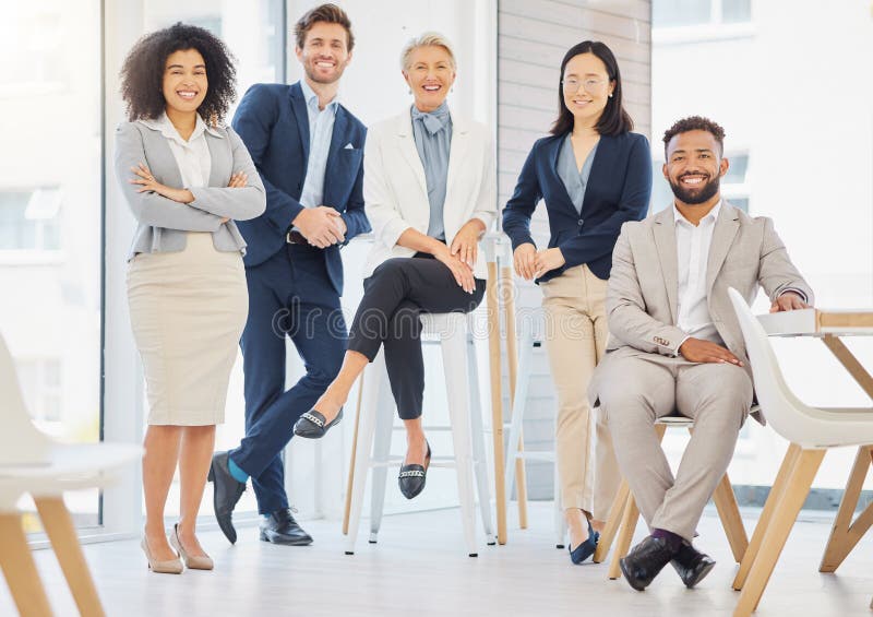 Team Happy And Portrait Of Business People In Office For Confidence