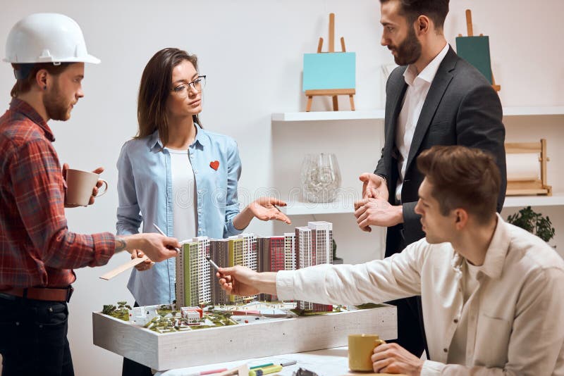 Team Having Some Misunderstanding at the Meeting Stock Image - Image of ...