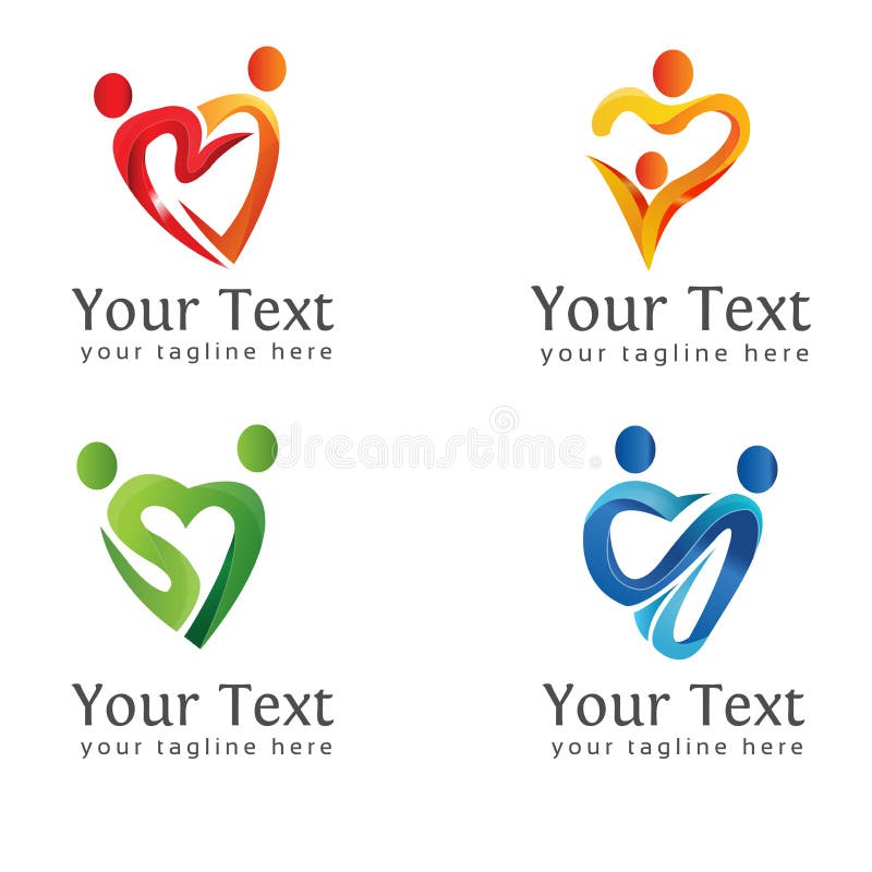 Team Heart 2 Design Element Vector Stock Vector - Illustration of team ...