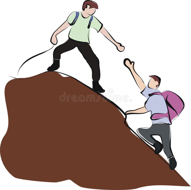 Team and help stock illustration. Illustration of participate - 22023961