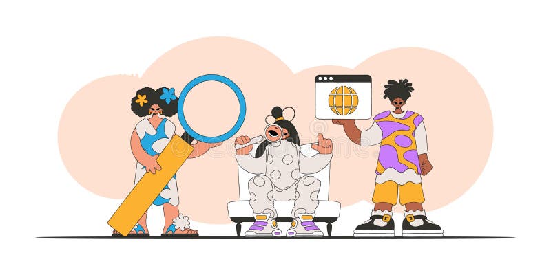 The Team Helps To Find Information on the Internet. Material for ...