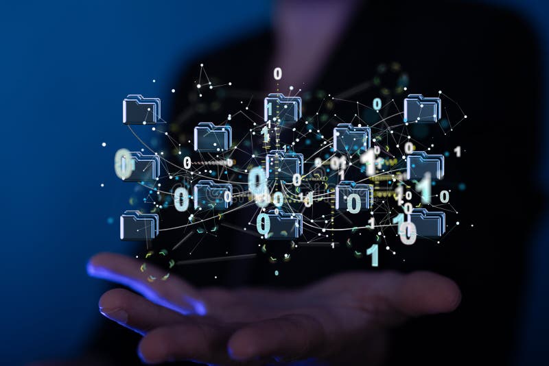 Team Hierarchy Connection Group Digital Stock Photo - Image of neural ...