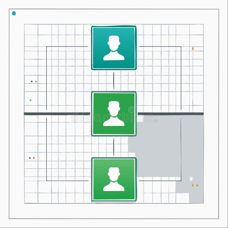 Team Hierarchy and Organizational Structure Stock Photo - Illustration ...
