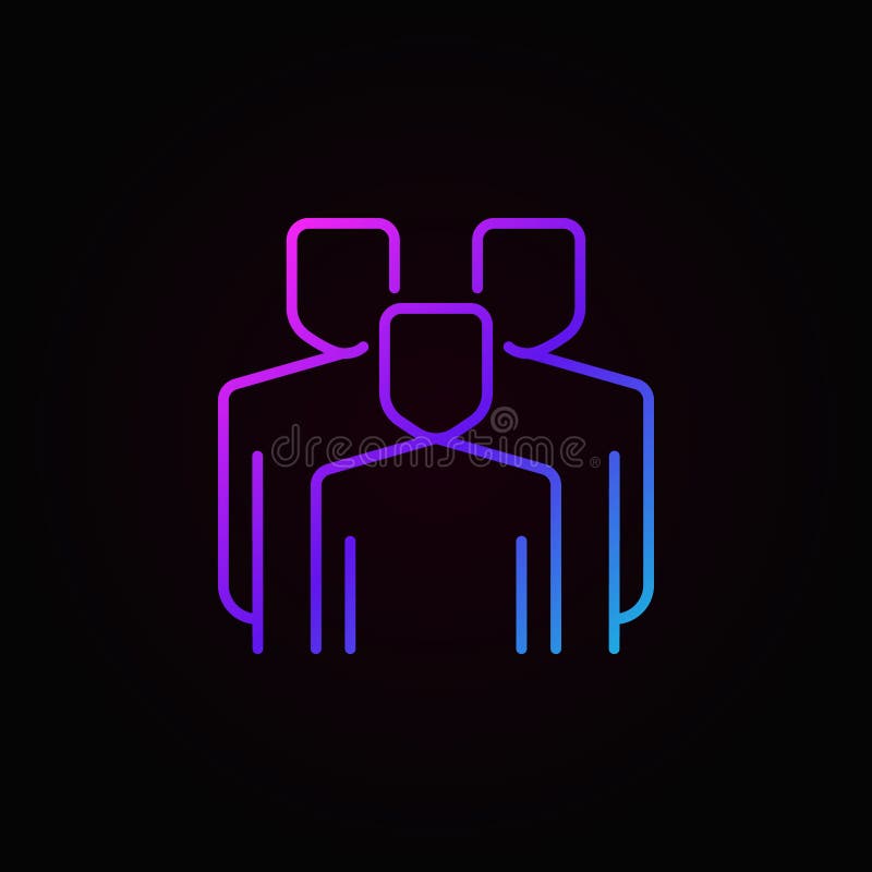 Team Icon colorido ilustração do vetor. Ilustração de homem - 95372075