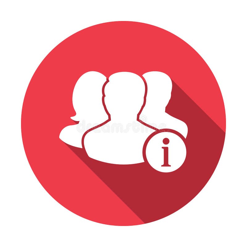 Team Icon with Information Sign. Team Icon and about, Faq, Help, Hint ...