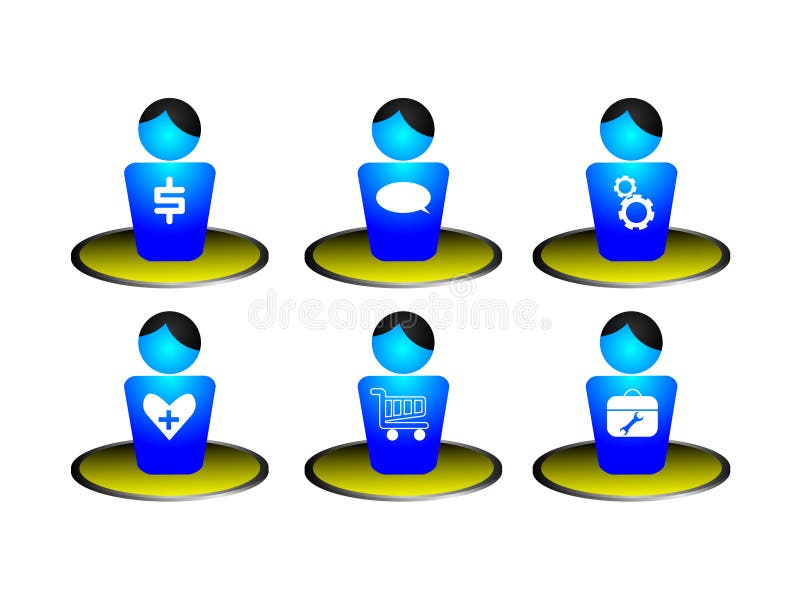 Team Icon Service stock vector. Illustration of digital - 48074706