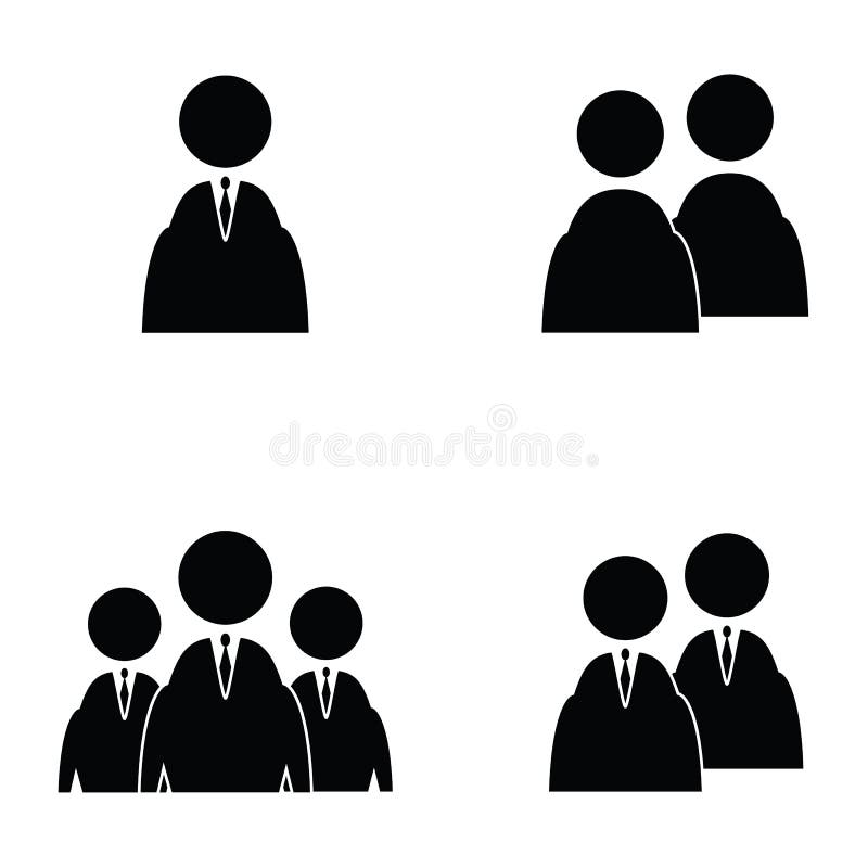 Team icon set stock vector. Illustration of communication - 102694576