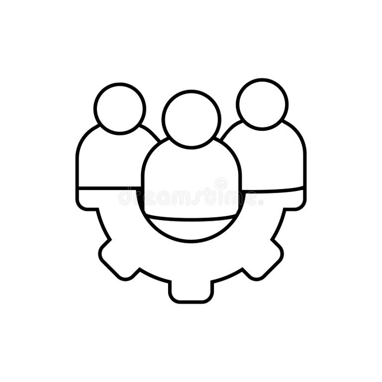 Team Icon Vector. Developer Illustration Sign. Programmer Symbol ...