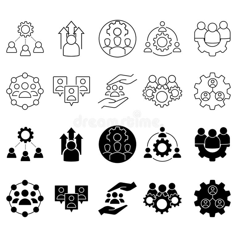 Team Icon Vector. Developer Illustration Sign. Programmer Symbol ...