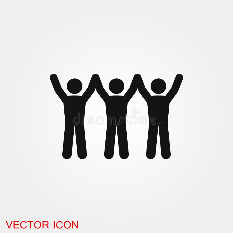 Team Icon Vector Sign Symbol for Design Stock Illustration ...