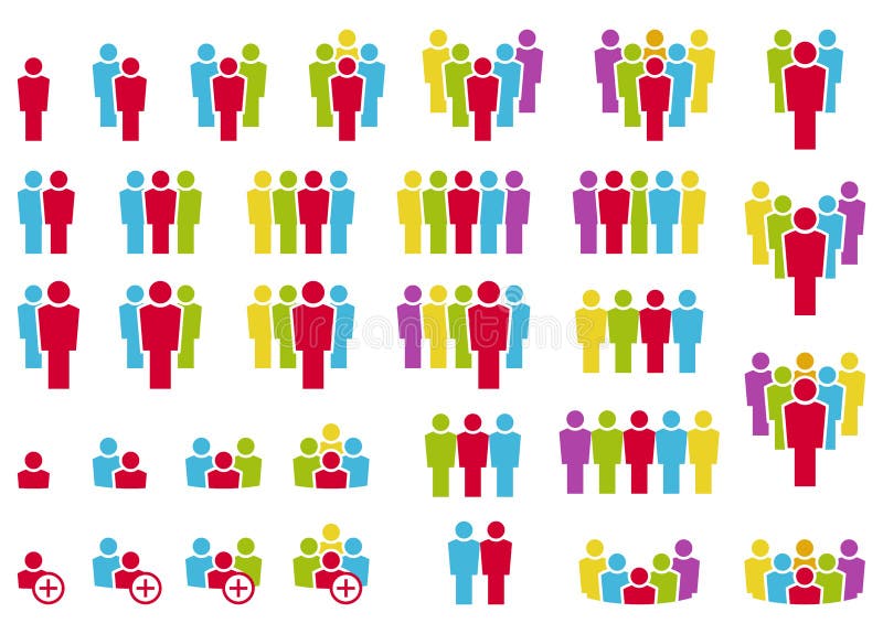 Team icons collection stock vector. Illustration of team - 192802025