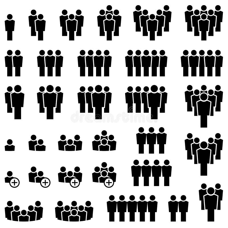 Team icons collection stock vector. Illustration of icon - 76144677