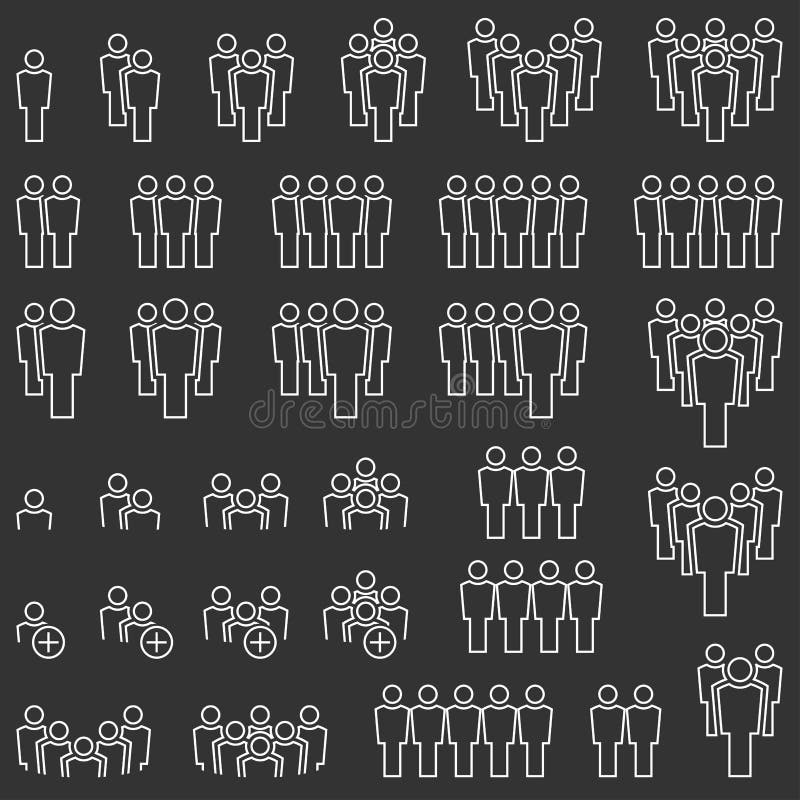 Team icons collection stock vector. Illustration of manager - 76462402