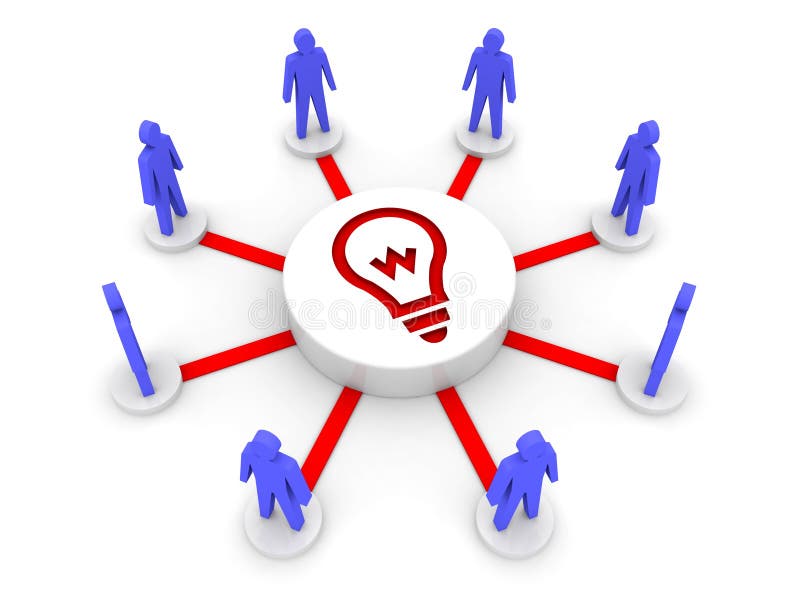 Team Idea Collaboration stock vector. Illustration of together - 35712050