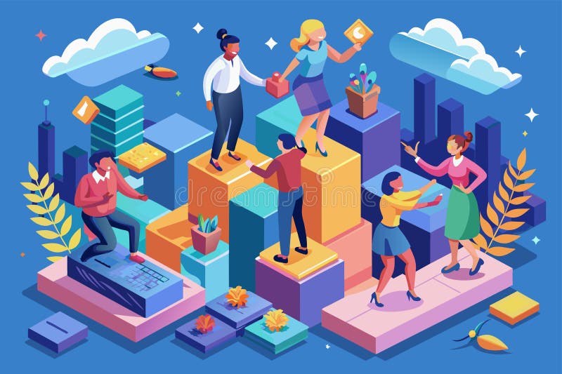 A Team of Individuals Standing on the Rooftop of a Building, Possibly ...